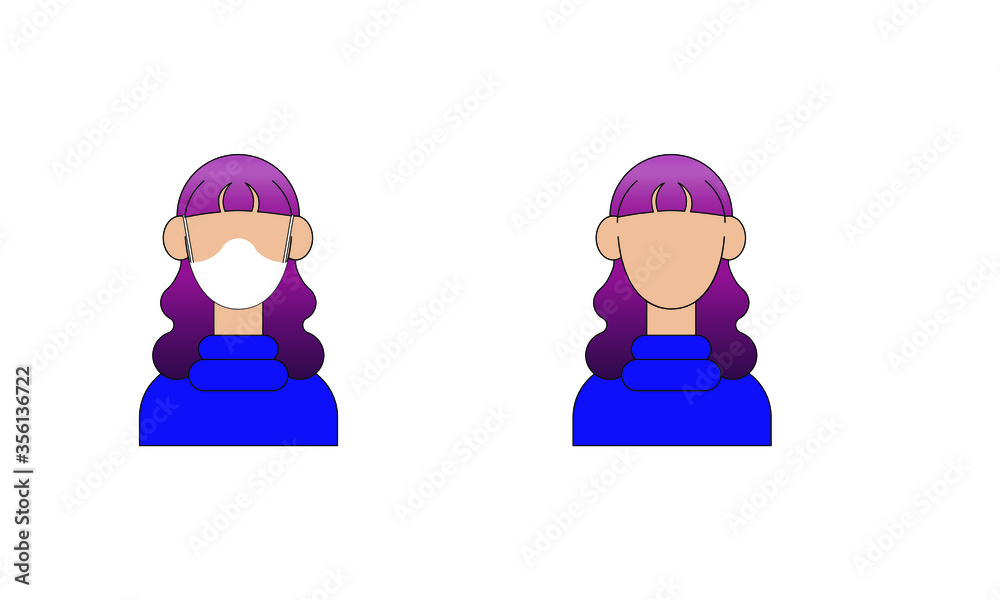 Multi Gender Adults With And Without Mask Young Adults Sickness Prevention Without A Mask