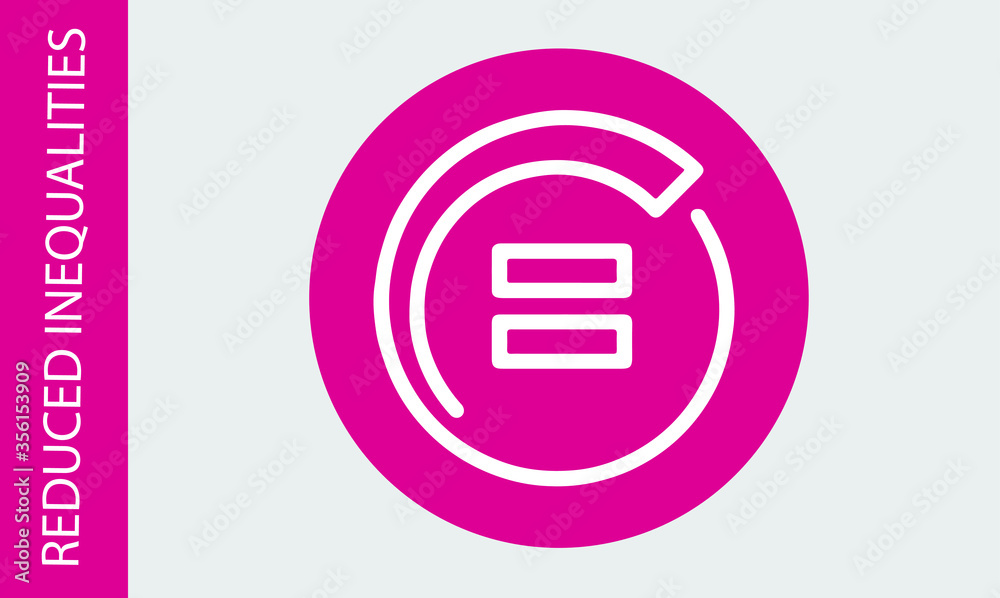 Reduced Inequalities Sustainable Development Goals Sdg Icon