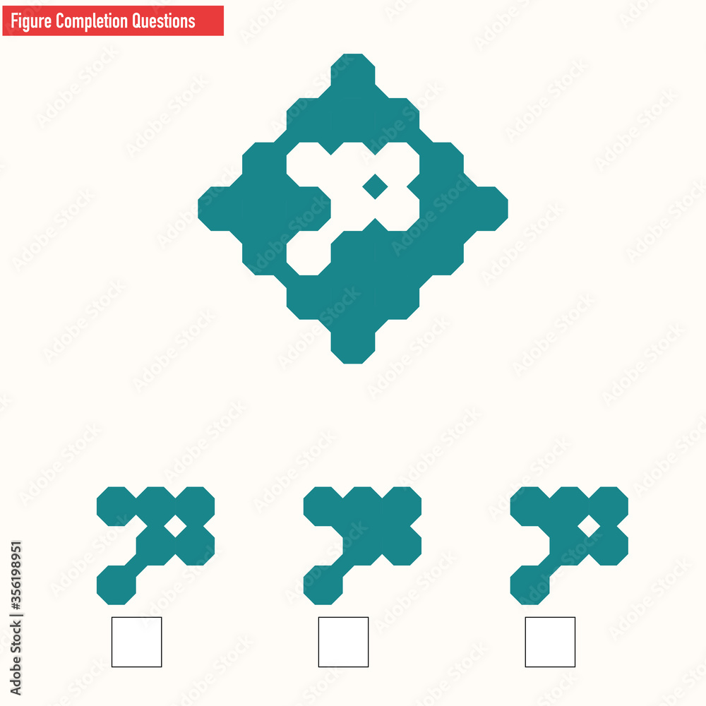 Intelligence puzzle, Find the missing piece, visual intelligence ...