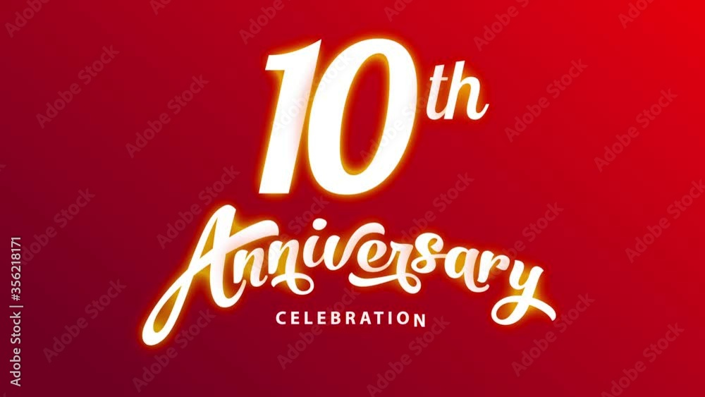 Vidéo Stock union anniversary celebration reception cardboard for 10th ...