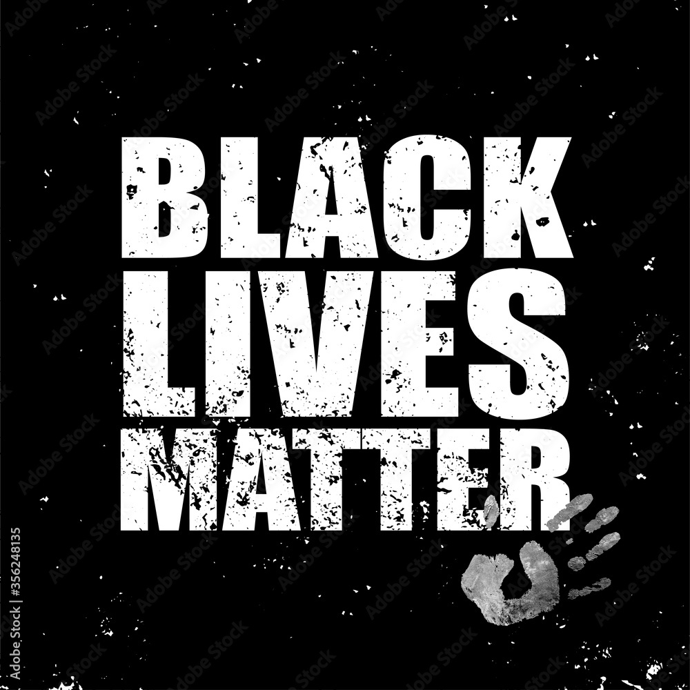 Stop racism. Black lives matter. African American arm gesture. Anti ...