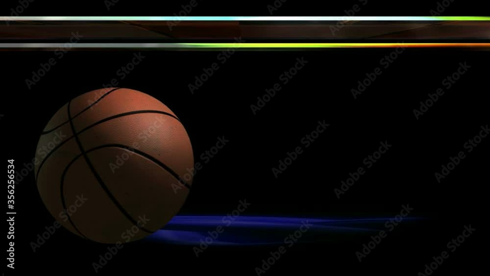 Basketball rotating on animated background Stock Video | Adobe Stock