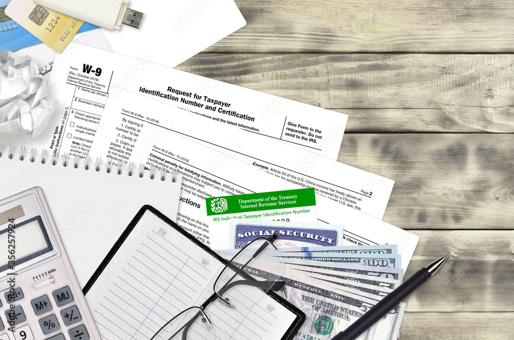 IRS form W-9 Request for taxpayer identification number and ...