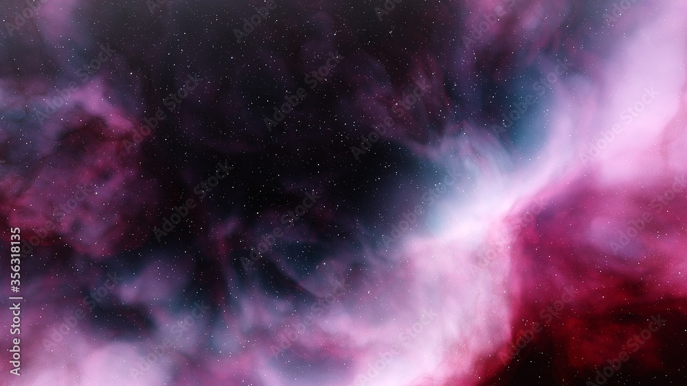 red-violet nebula in outer space, horsehead nebula, unusual colorful ...