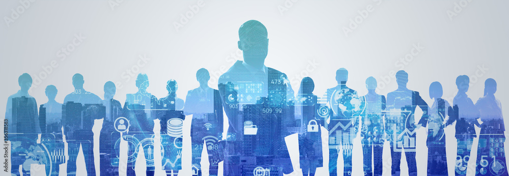 Global communication network concept. Leadership of business. Teamwork ...