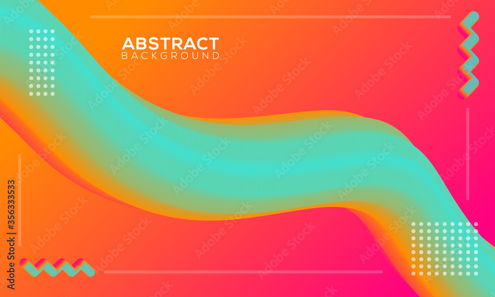abstract vector 3d wave background, with modern and 3D style. It is ...
