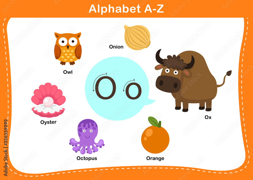 Alphabet Letter O vector illustration Stock Vector | Adobe Stock