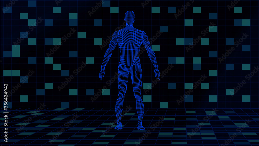 16:9 hud interface,futurastic human body,hud biology elelemt,Display ...