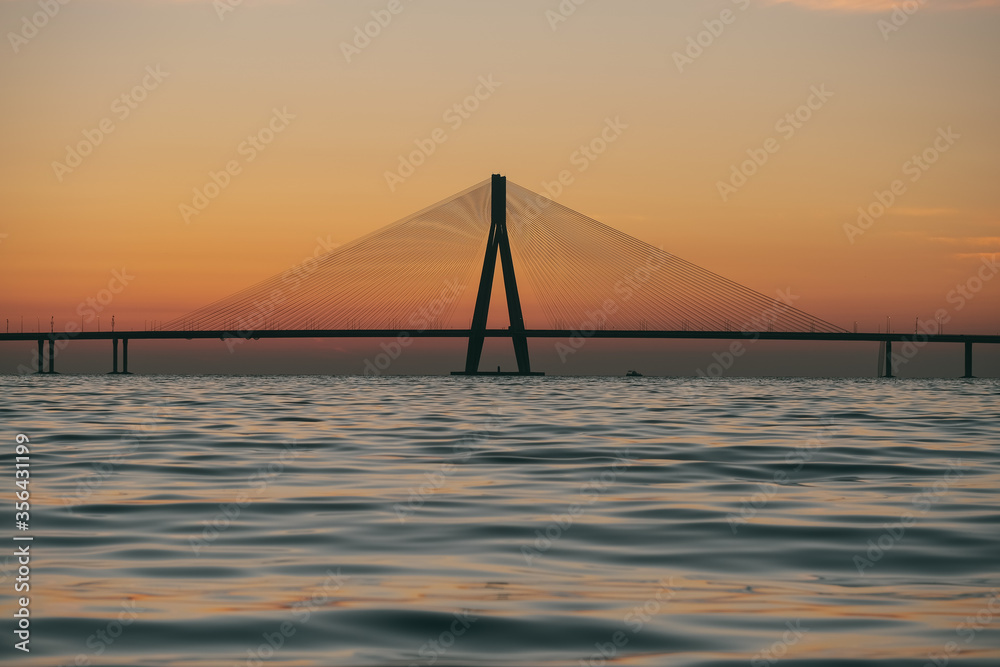 An evening by the beach: Bandra Worli Sea Link, Mumbai View during ...