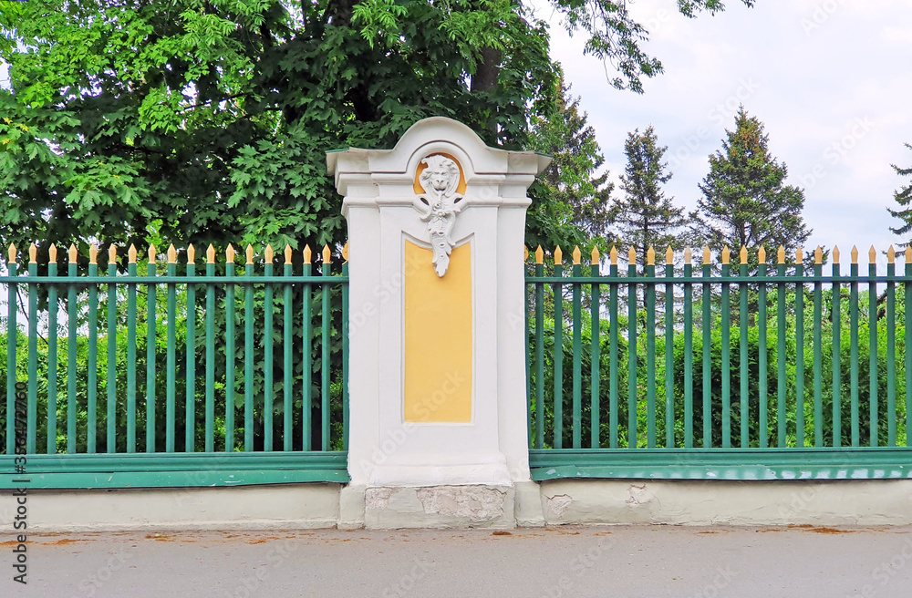 Monumental fence of landscape architecture of the XVIII century ...