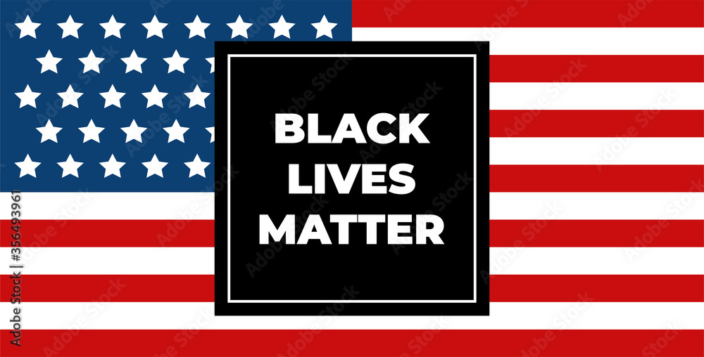 Black Lives Matter calligraphic text vector vintage. stop racism. I can ...