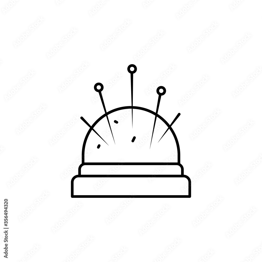 needle case line icon. Signs and symbols can be used for web, logo ...
