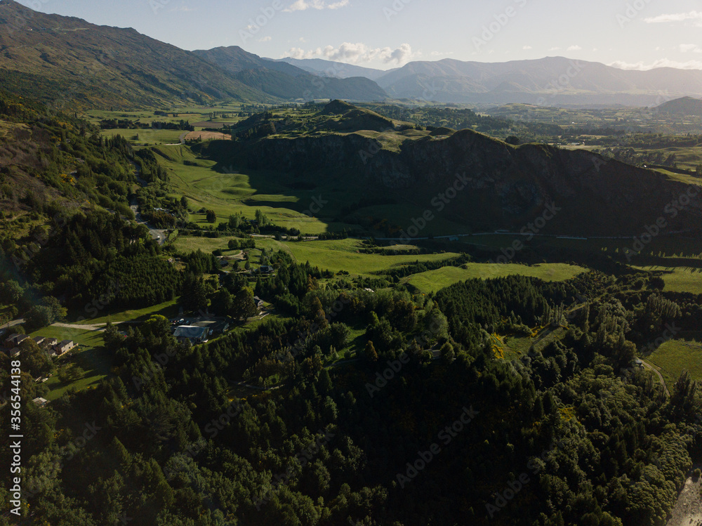 Aerial photos around Arthurs Point in Queenstown, New Zealand taken in ...