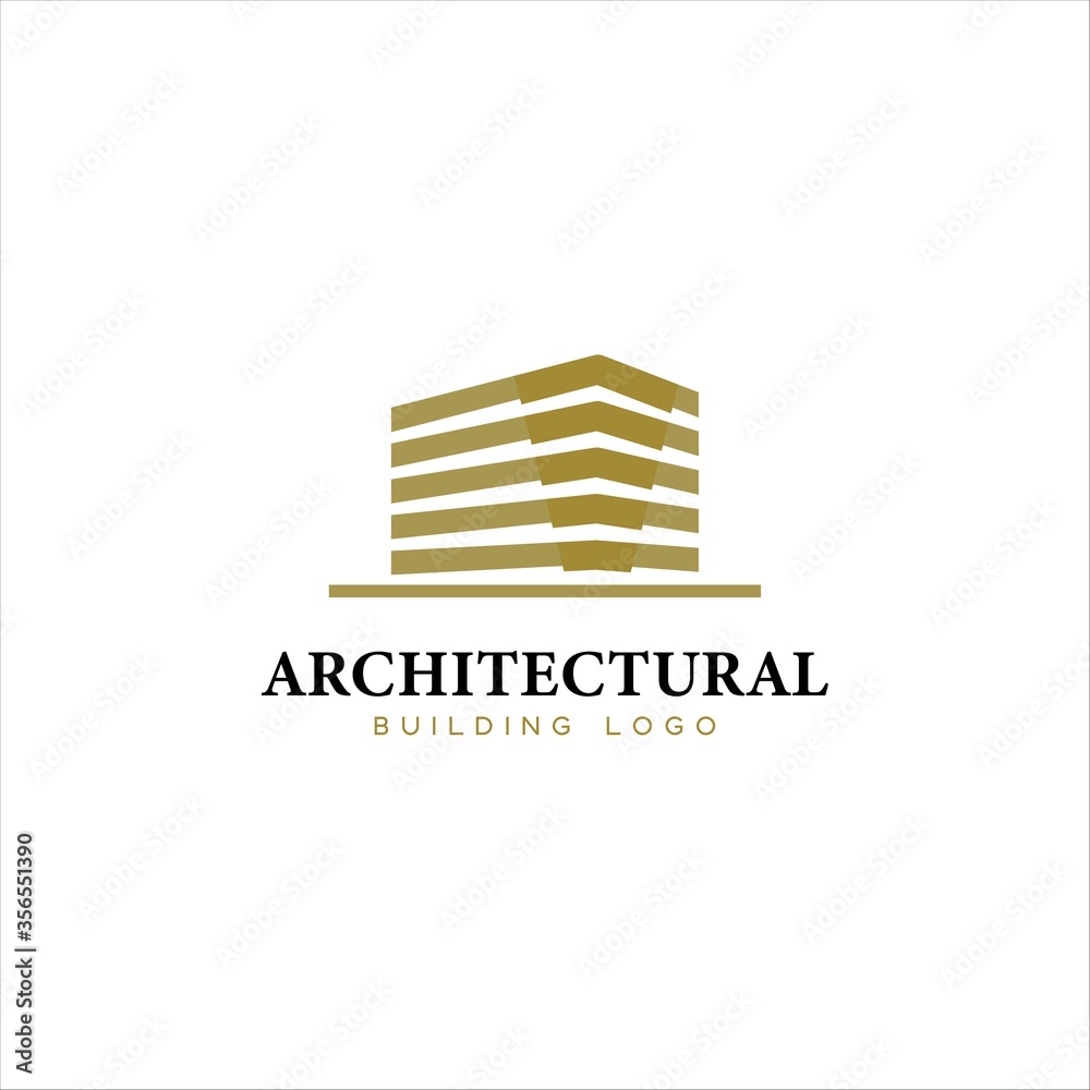 architectural building logo design an elegant, professional and luxury ...