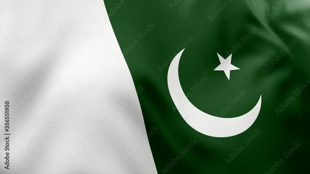 A beautiful view of Pakistan flag video. 3d flag waving video. Pakistan ...