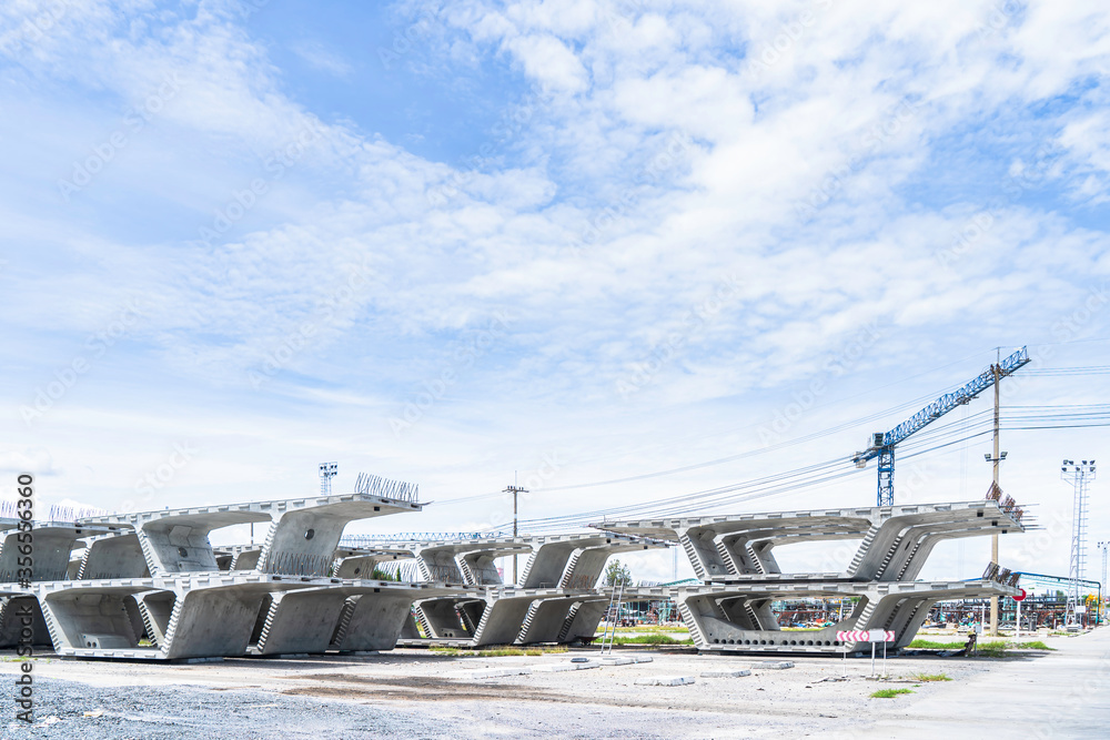 Stock precast segmental box girder bridge, Bridge construction ...