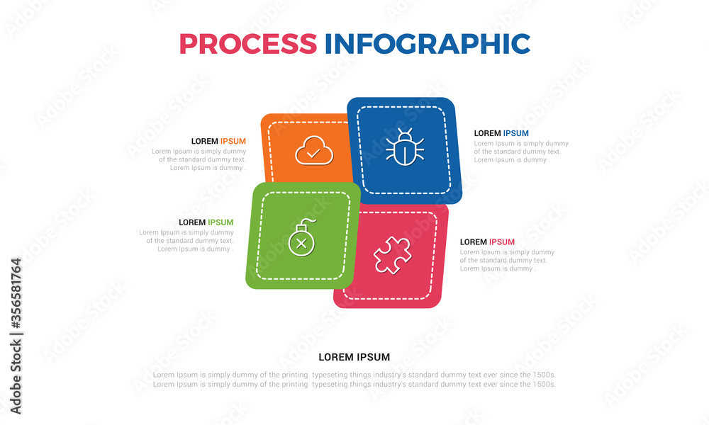 Vector Infographic design with icons and 4 options or steps ...
