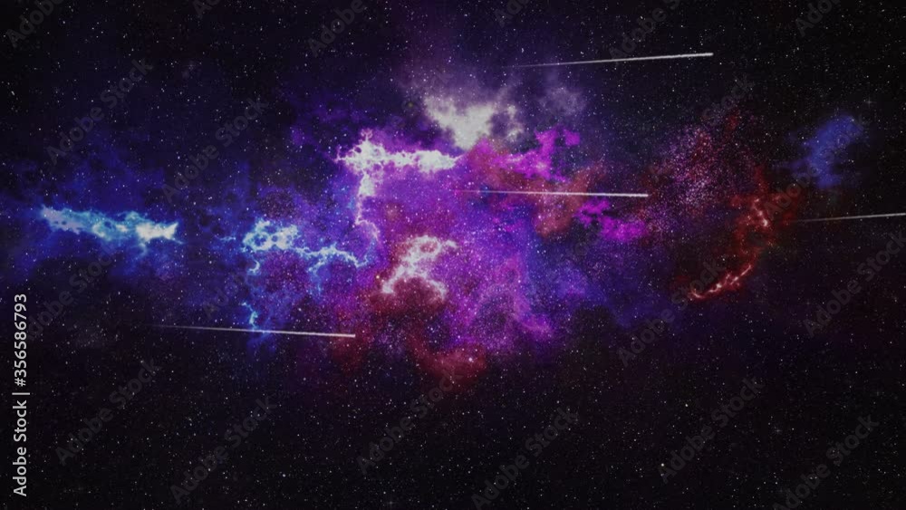 Vidéo Stock Meteor Shower Sky Map. shows a wonderful shot of a meteor ...