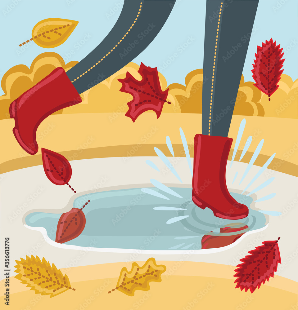 Fashion illustration with a pair of ankle shoes. Autumn winter shoes ...
