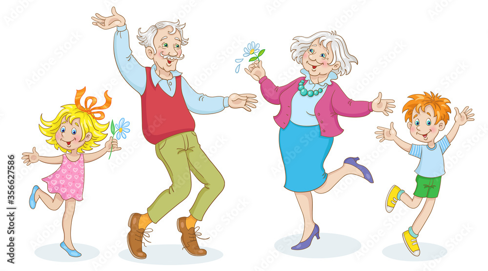Animated Dancing Granny Clipart