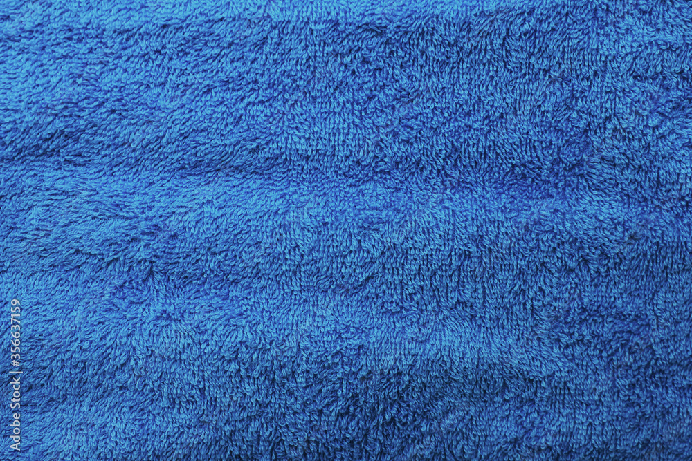 Navy blue terry towel textured background. Furry soft cotton towel ...