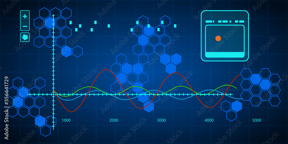 Abstract technology user interface. Technology hud and network ...