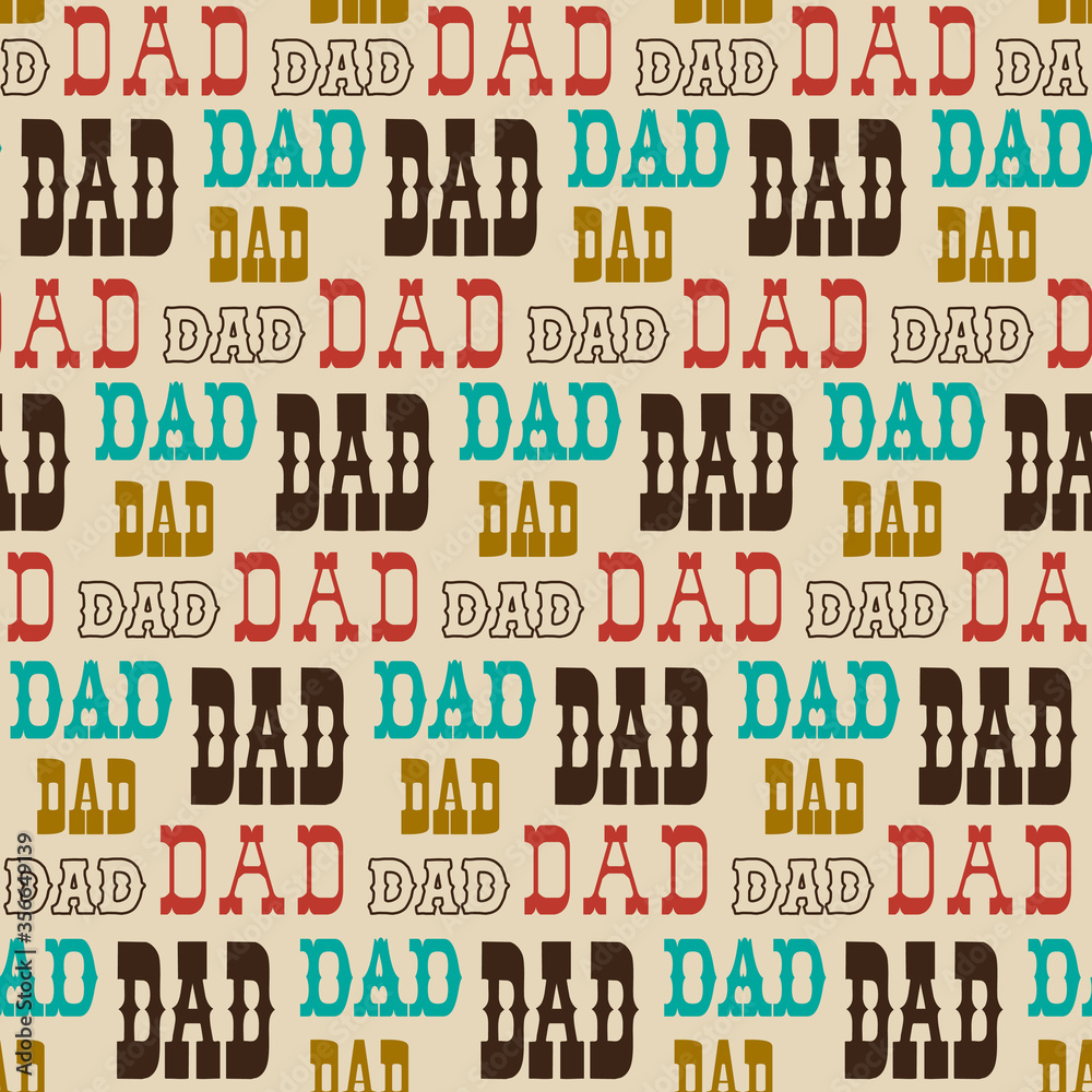 seamless fathers day pattern Stock Illustration | Adobe Stock