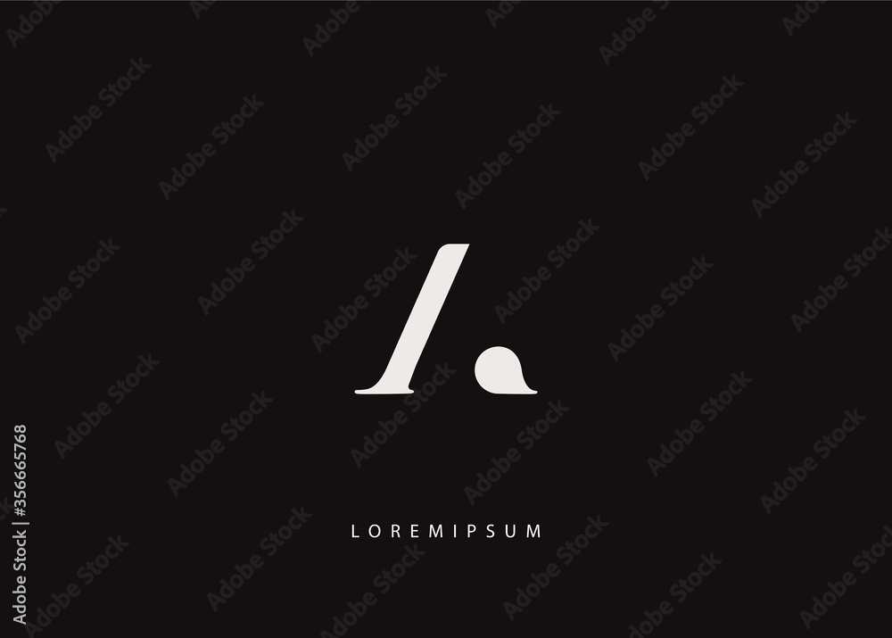 letter A logo template. Initial A, and abstract elegant vector, simple ...