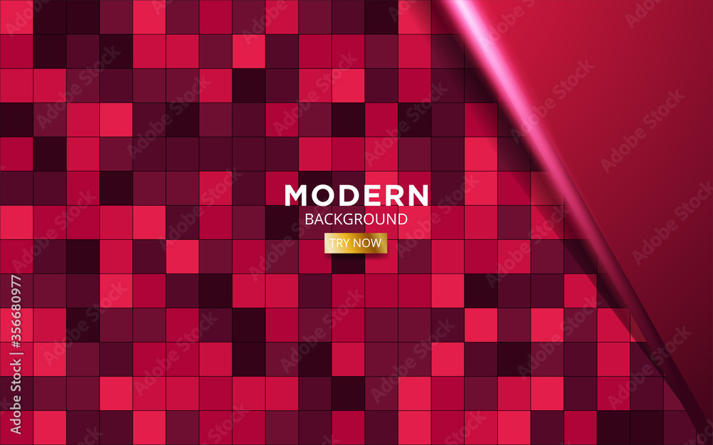 Luxury red overlay layers background banner design. Realistic light ...