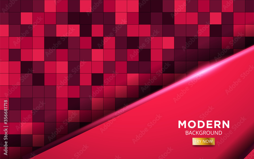 Luxury red overlay layers background banner design. Realistic light ...