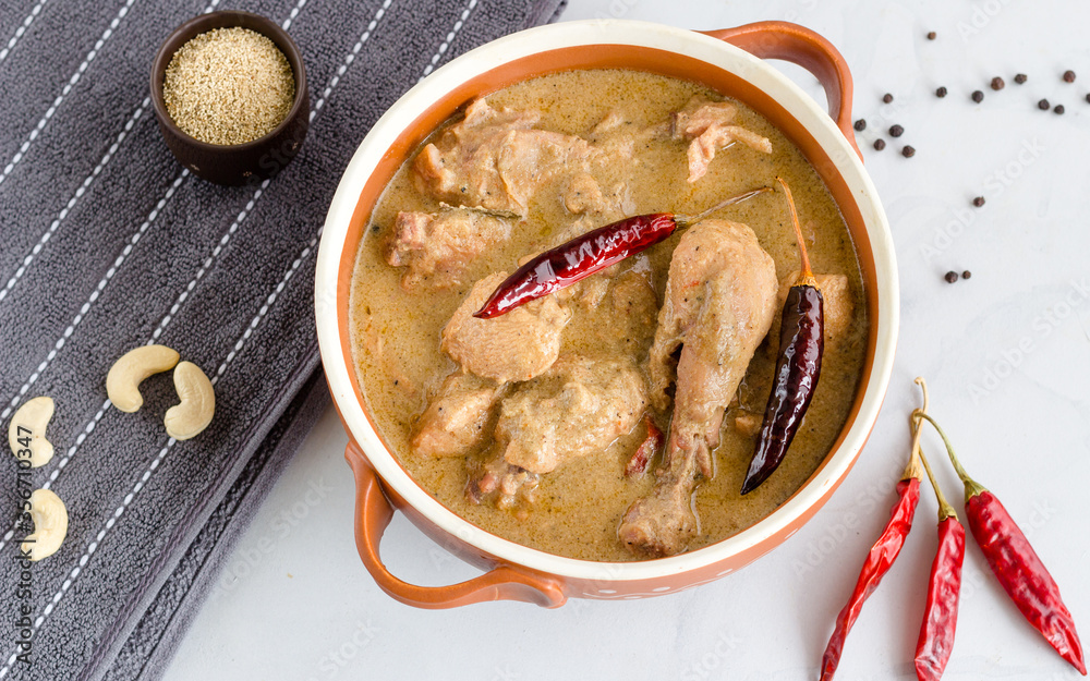 Chicken Rezala in a Clay Pot with Assorted Spices, Popular Indian ...