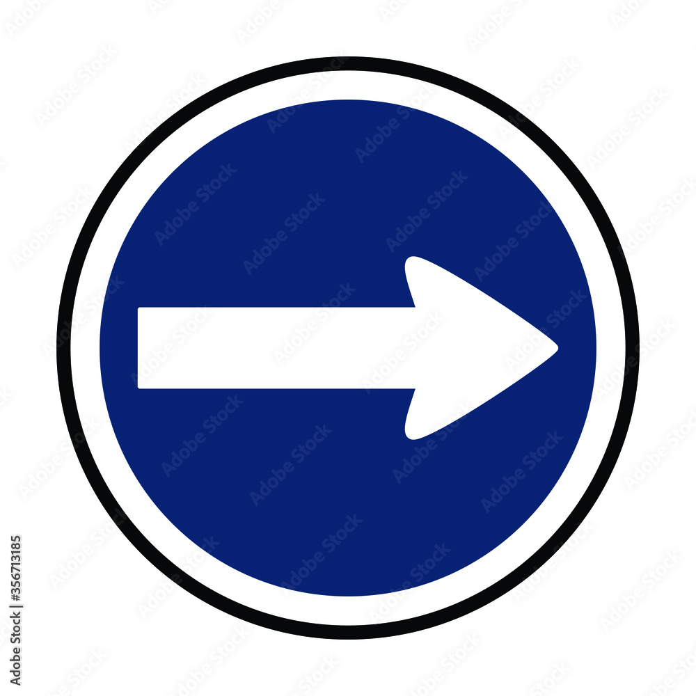 turn left or right sign, turn left or turn right signal, traffic sign ...