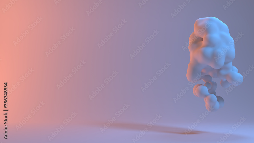 floating blob ball liquid flying modern design background metaball ...