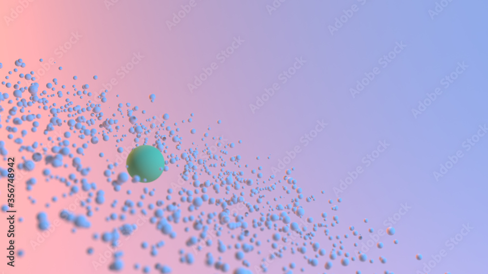 ภาพประกอบสต็อก floating blob ball liquid flying modern design ...