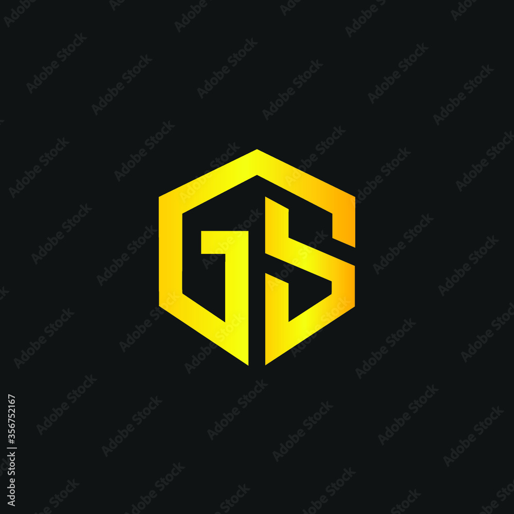 Initial Letter GS Logo Design Vector Template. Creative Linked ... Initial Letter GS Logo Design Vector Template. Creative Linked ...