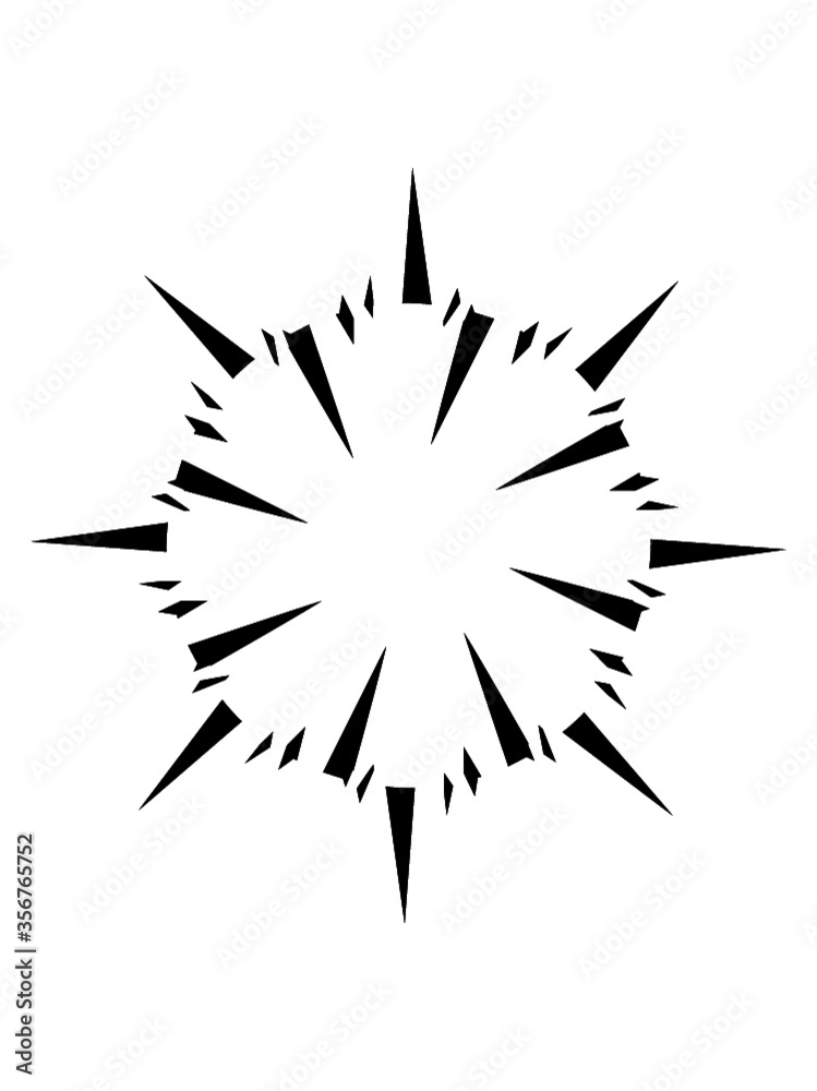 Muster Stern Sonne Schneestern Linie Strich Form Stock Vector | Adobe Stock