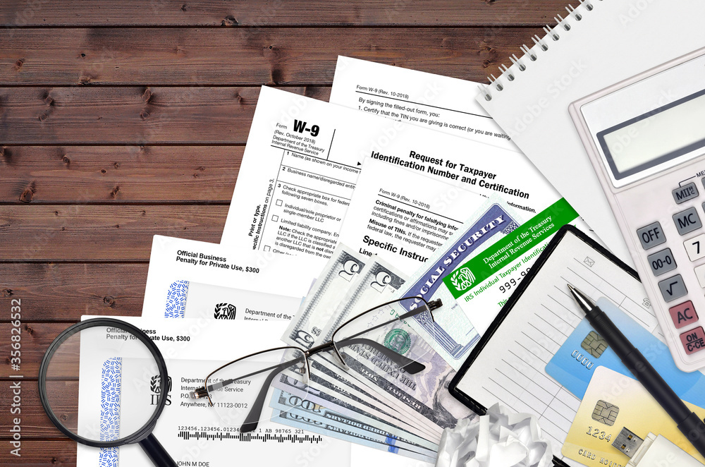 IRS form W-9 Request for taxpayer identification number and ...