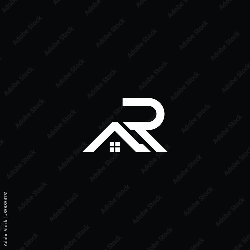 Logo design of R RR in vector logo for construction, home, real estate ...