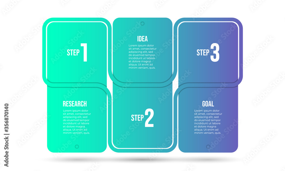 Vecotor Infographic design template with marketing icons. Business ...