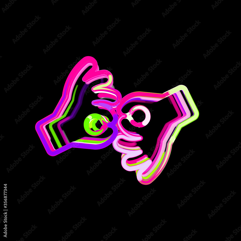 Symbol Sign language interpreting from multi-colored circles and ...