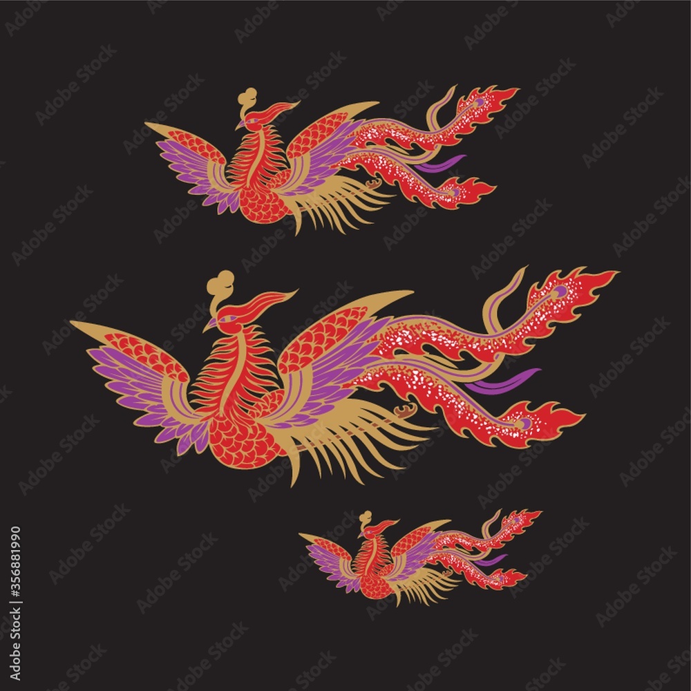 Chinese Phoenix Vector