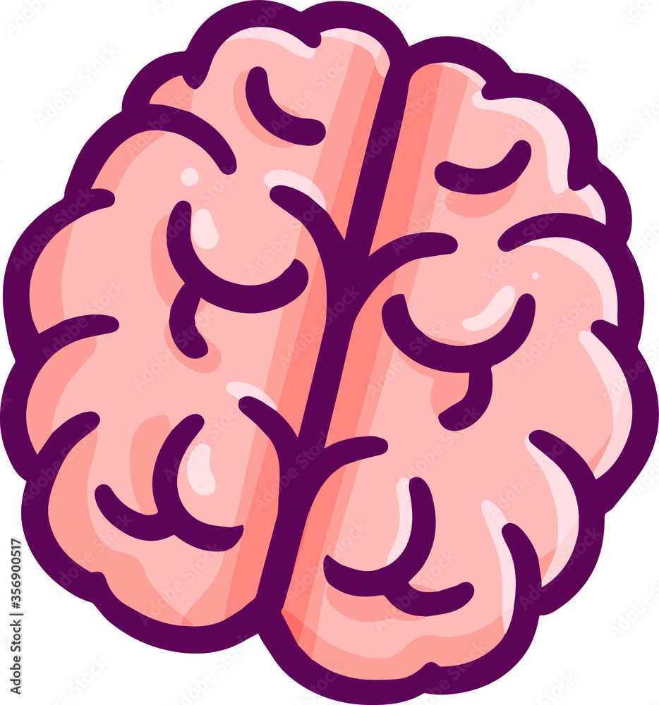 Simple Cartoon Brain