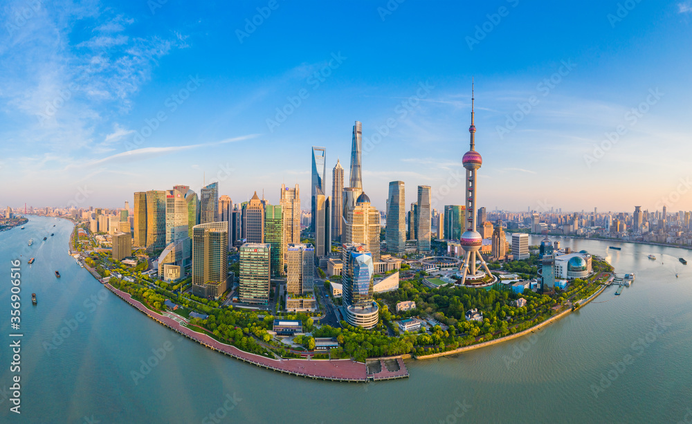 The city scenery of Shanghai, China Stock Photo | Adobe Stock