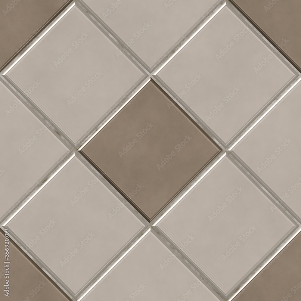 Seamless rhombus diamond shaped floor and wall tile texture in beige ...