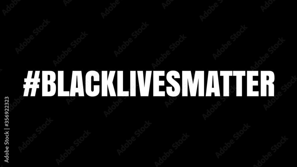 Vídeo do Stock: Black Lives Matter slogan in 4k animation. Text ...