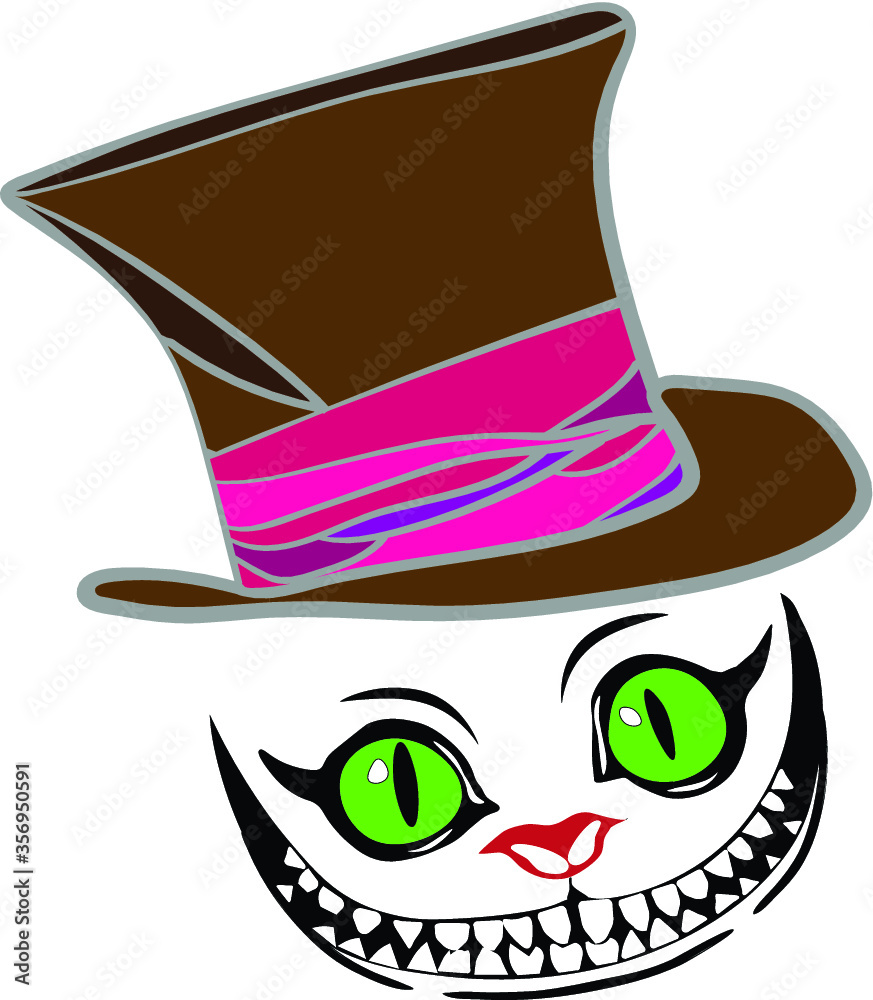 smile of a cheshire cat from the fairy tale alice in wonderland Stock ...