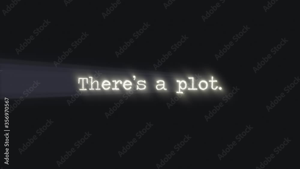 A menacing paranoid text message, appearing with a foggy lighting ...