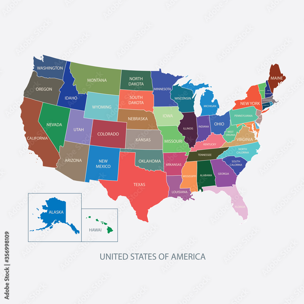 USA MAP WITH NAME OF COUNTRIES,UNITED STATES OF AMERICA MAP, US MAP ...
