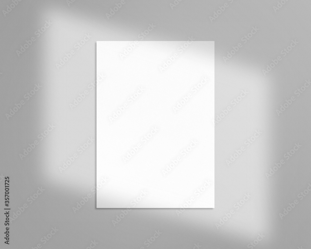 Blank white paper photo mockup. Mockup scene. Empty paper photo mockup ...