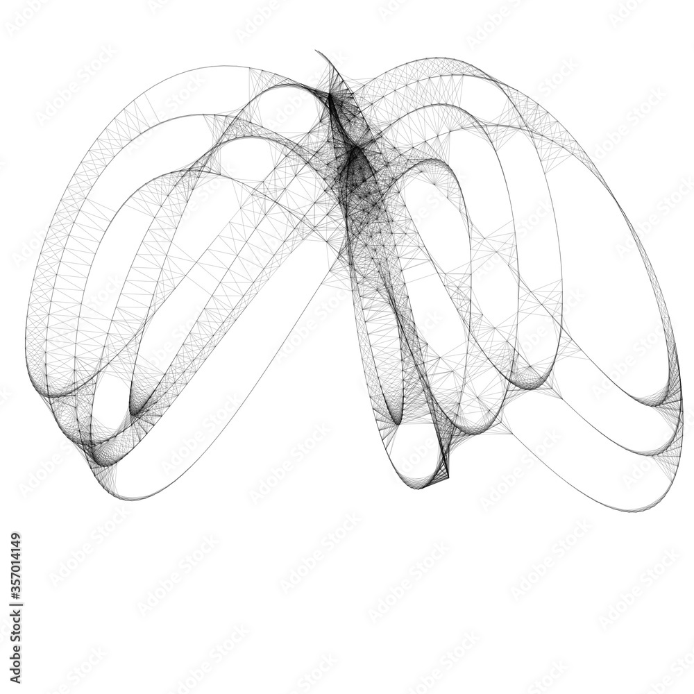 Colorful line art. computer generated artistic construct, generative ...